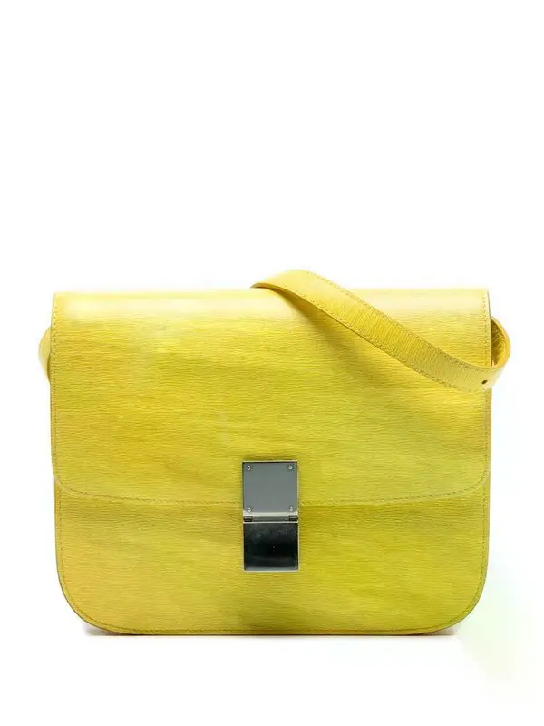 Celine 2014 Medium Classic Box Crossbody Bag - Yellow