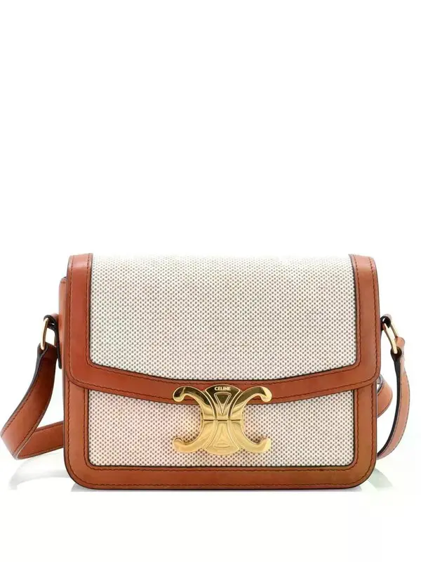 Celine Triomphe Teen Crossbody Bag - Neutrals