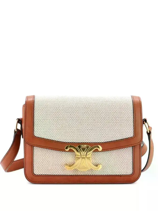Celine Triomphe Teen Crossbody Bag - Neutrals