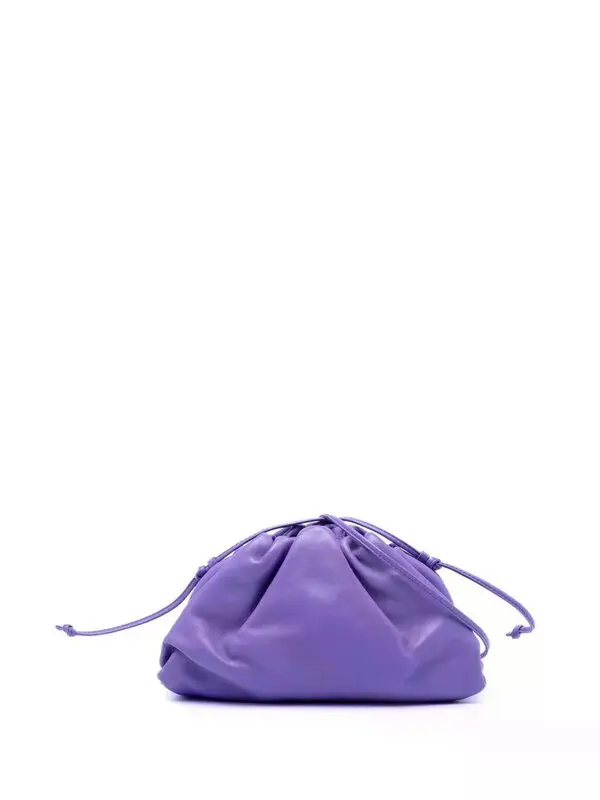 Bottega Veneta 2012-2026 Lambskin The Mini Pouch Crossbody Bag - Purple