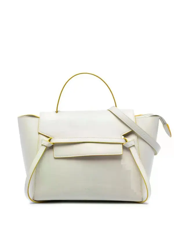 Celine 2016 Mini Smooth Calfskin Belt Bag Satchel - White