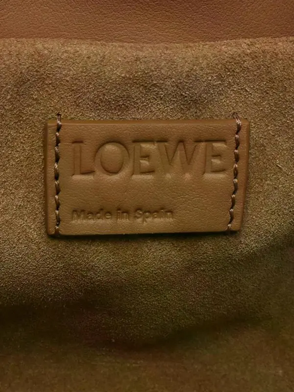 Loewe Mini Nappa Cats Flamenco Knot Clutch Crossbody Bag - Brown