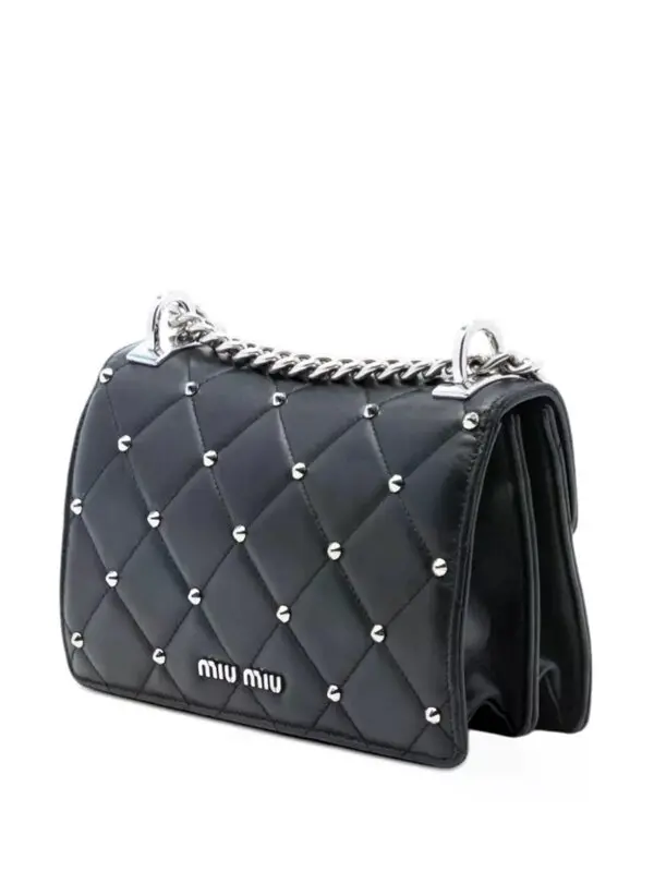 Miu Miu Studded Matelasse Nappa Crossbody Bag