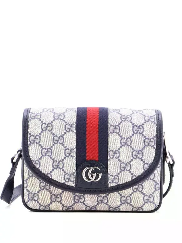 Gucci Ophidia Flap Mini Shoulder Bag - Blue
