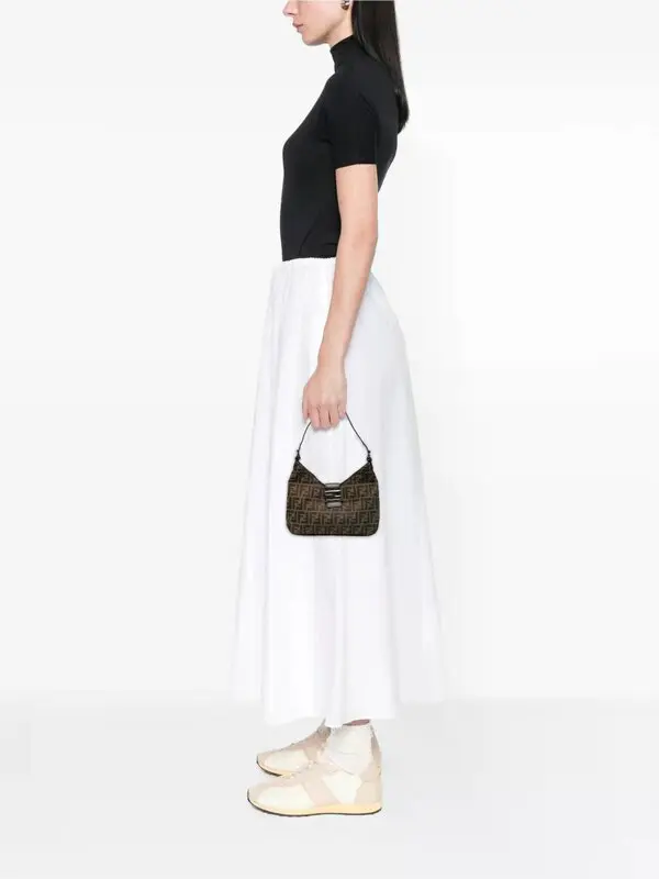 Fendi 2000-2010 Zucca Canvas Shoulder Bag