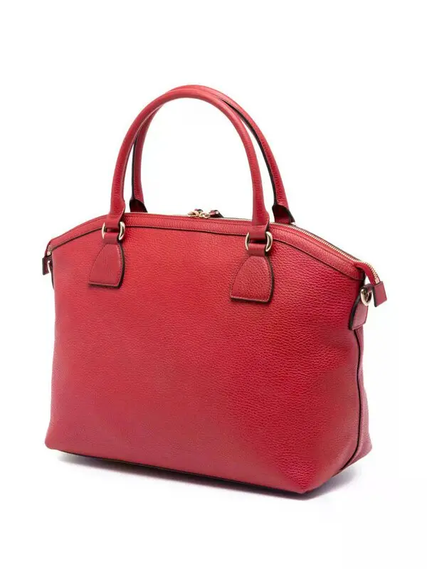 Gucci Large Dollar Calfskin Gg Charm Dome Satchel