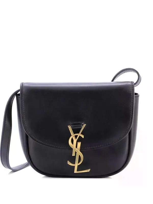Saint Laurent Kaia Leather Small Shoulder Bag - Black