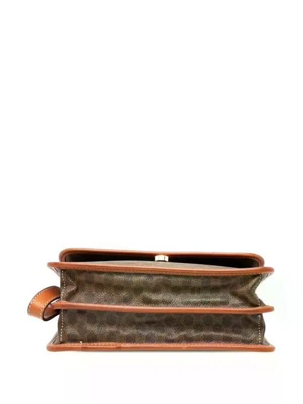Celine 2008 Macadam Coated Canvas Clutch Bag - Brown