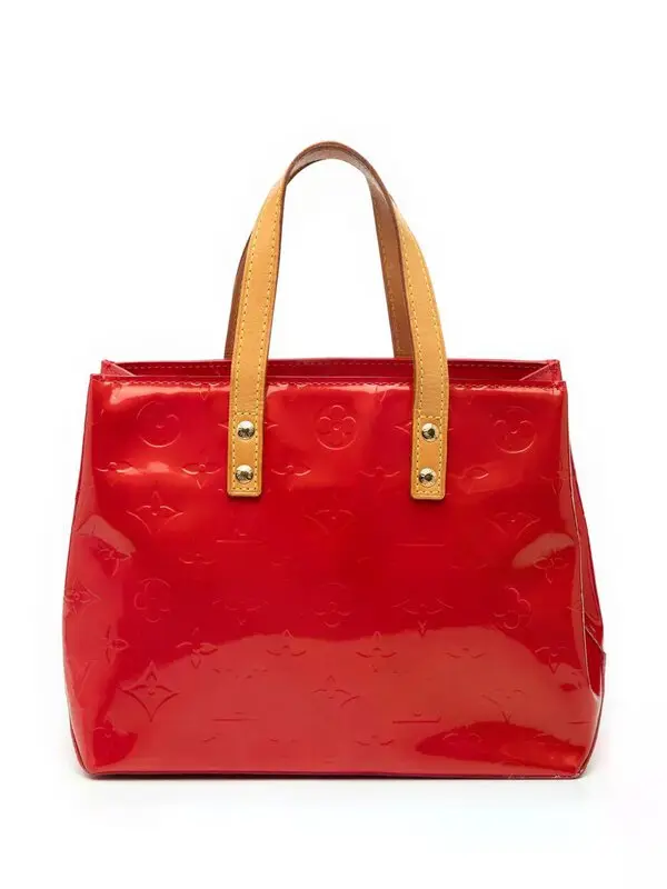 LOUIS VUITTON 2002 Monogram Vernis Reade Pm Handbag - Red