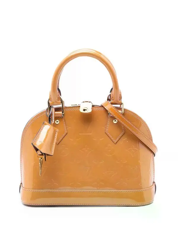 LOUIS VUITTON 2012 Monogram Vernis Alma Bb Satchel - Brown