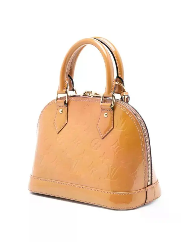 LOUIS VUITTON 2012 Monogram Vernis Alma Bb Satchel - Brown