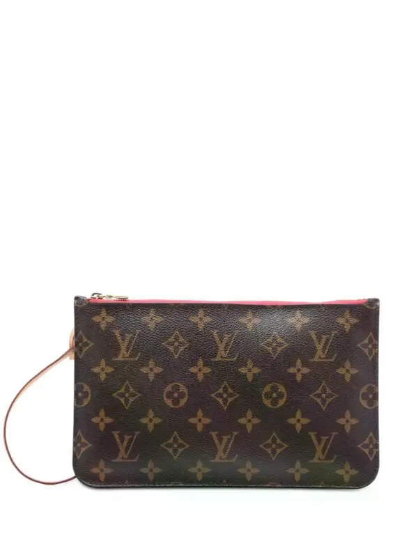 LOUIS VUITTON 2015 Neverfull Mm Pouch - Brown