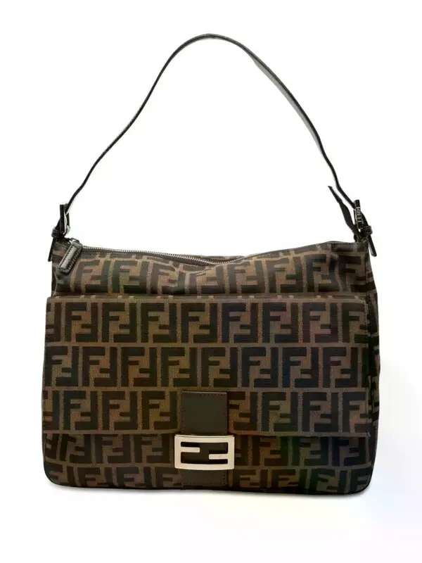 Fendi Zucca Canvas Shoulder Bag - Brown