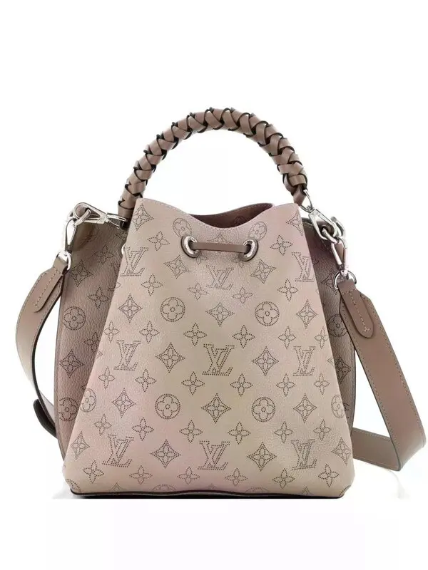 LOUIS VUITTON Muria Mahina Leather Bucket Bag - Neutrals