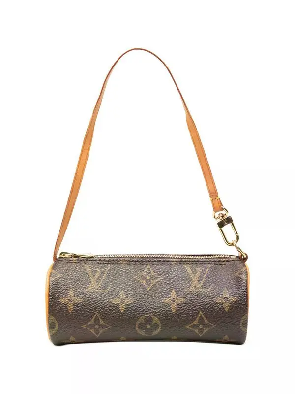 LOUIS VUITTON 1990-2010 Monogram Papillon Pochette Handbag - Brown