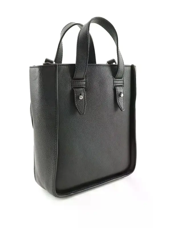 Dior 2010-2016 Mini Grained Calfskin Saddle Tote - Black