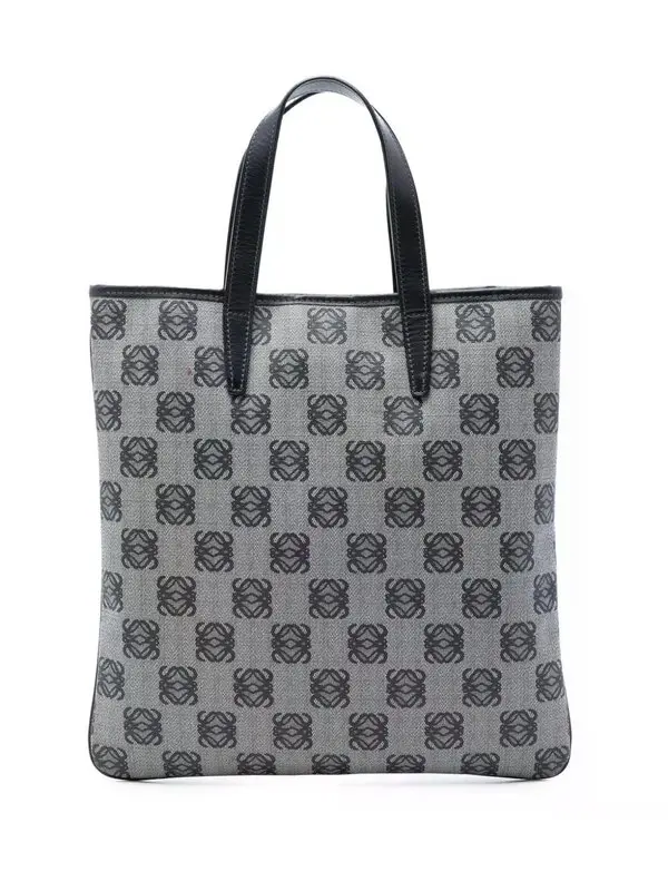Loewe 2010 Anagram Coated Canvas Tote - Grey