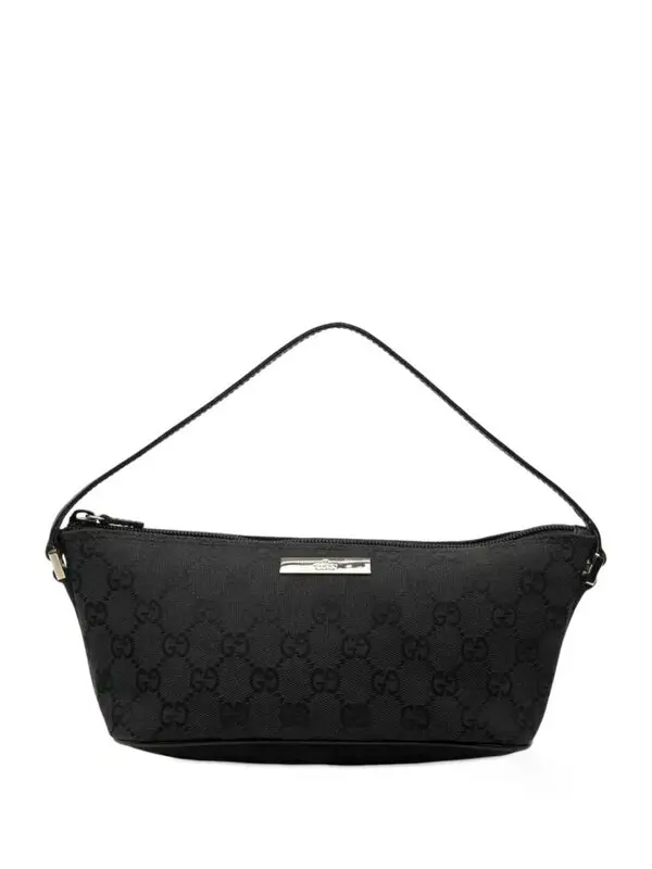 Gucci Gg Canvas Boat Shoulder Bag 2000-2015 - Black