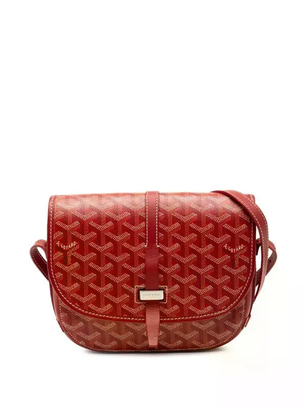 Goyard 2018-2025 Goyardine Belvedere Ii Pm Crossbody Bag - Red