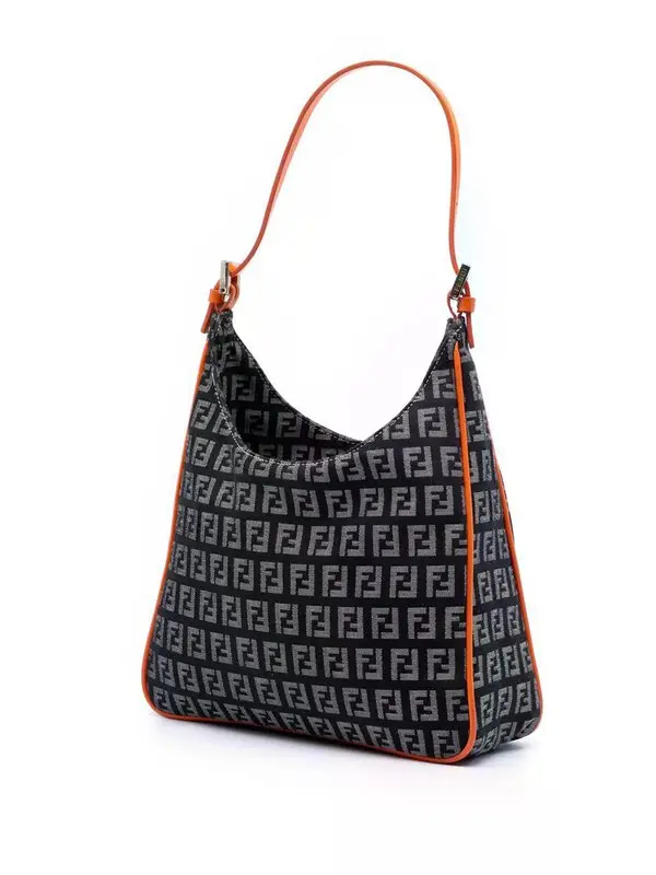 Fendi 2000-2010 Zucchino Canvas Shoulder Bag