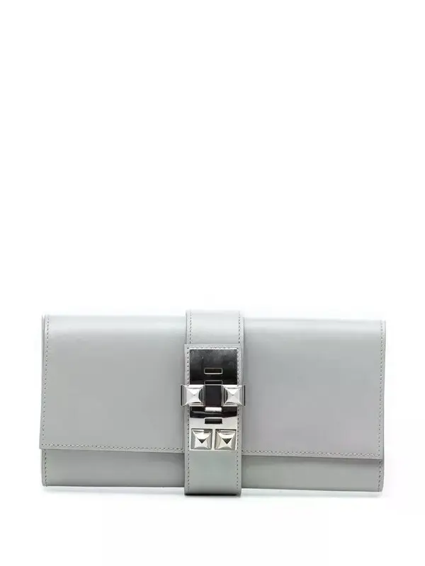 Hermès 2013 Tadelakt Medor 23 Clutch - Grey