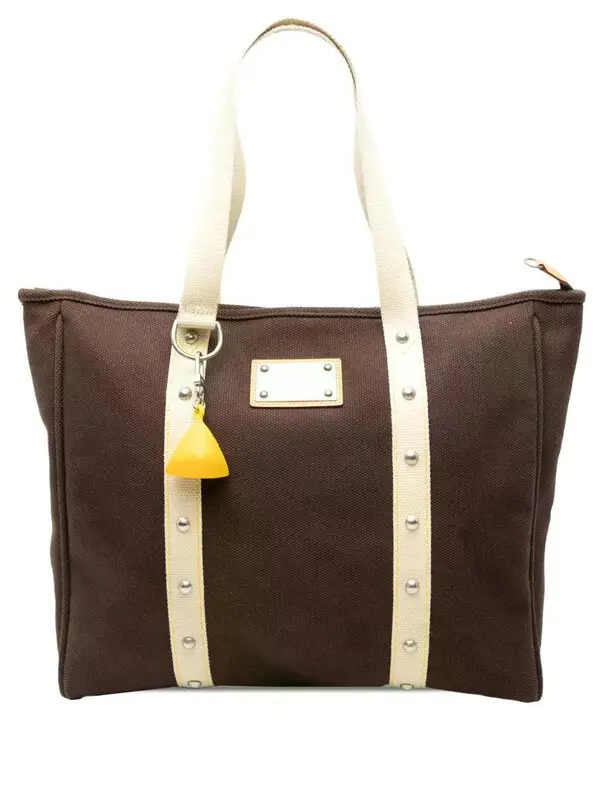 LOUIS VUITTON 2005 Antigua Cabas Gm Tote Bag - Brown