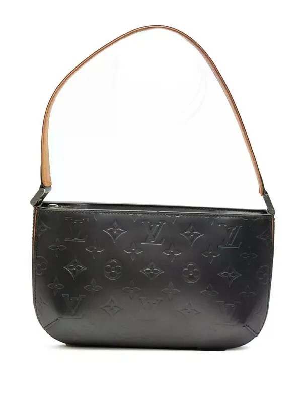 LOUIS VUITTON 2003 Monogram Mat Fowler Shoulder Bag - Grey