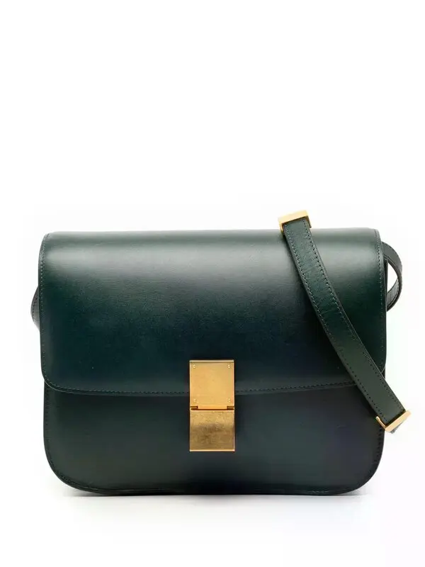 Celine 2019 Medium Classic Box Crossbody Bag - Green