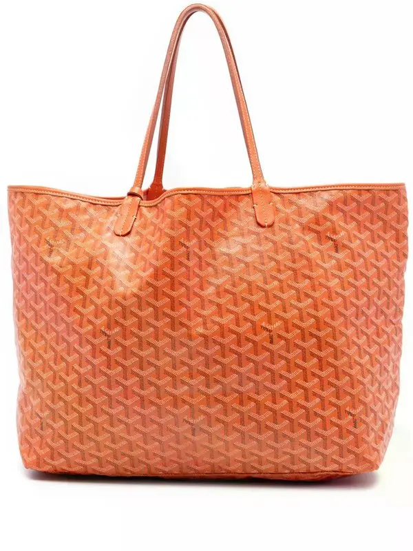 Goyard 2017 Goyardine Saint Louis Gm Tote Bag - Orange