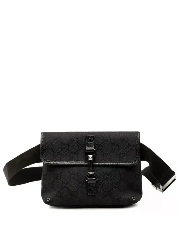 Gucci Gg Canvas Jackie Belt Bag - Black