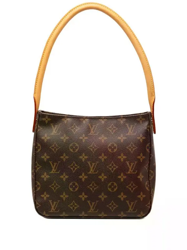 LOUIS VUITTON 2003 Monogram Looping Mm Shoulder Bag - Brown