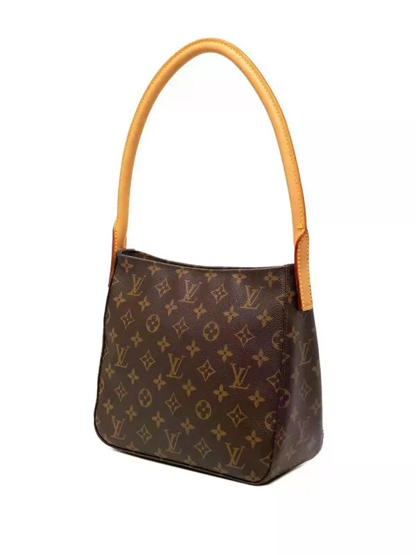 LOUIS VUITTON 2003 Monogram Looping Mm Shoulder Bag - Brown