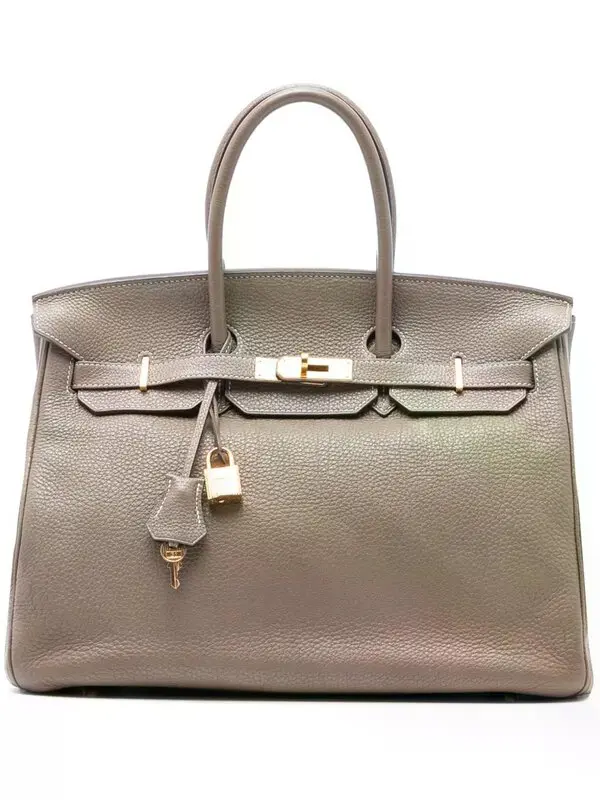 Hermès 2011 Togo Birkin Retourne 35 Handbag - Brown