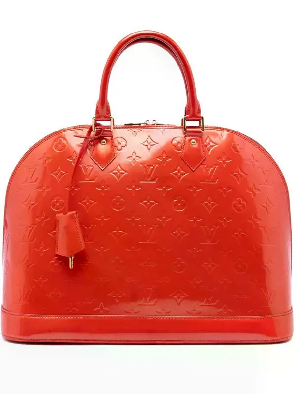 LOUIS VUITTON 2008 Monogram Vernis Alma Gm Handbag - Orange