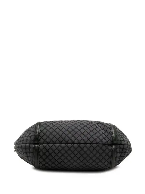 Gucci 2016-2026 Medium Diamante Canvas Techno Horsebit Hobo Bag