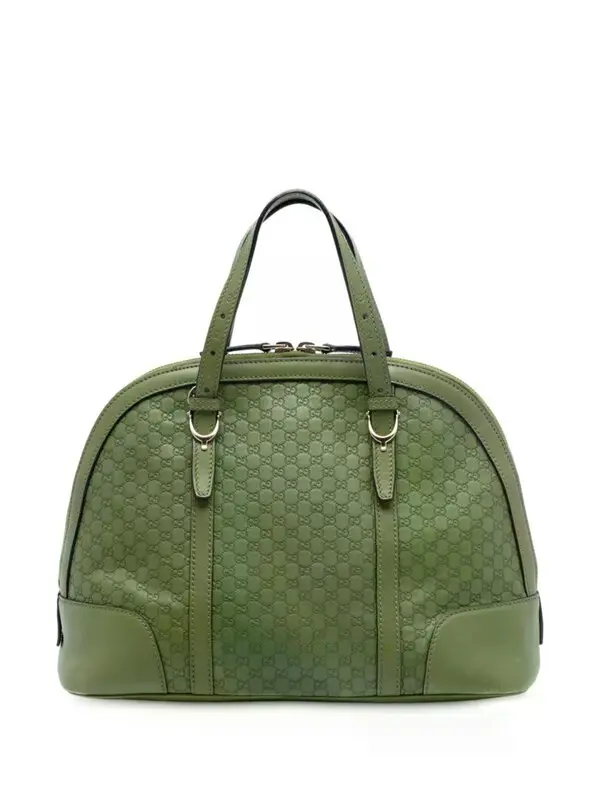 Gucci Small Microissima Dome Satchel - Green