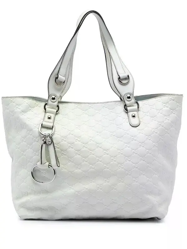 Gucci Medium Sissima Icon Bit Tote - White