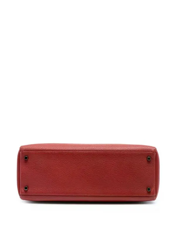 Hermès 2009 Togo Kelly Ii Retourne 35 Satchel - Red