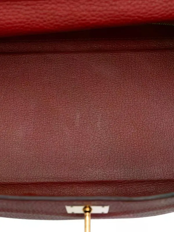 Hermès 2009 Togo Kelly Ii Retourne 35 Satchel - Red
