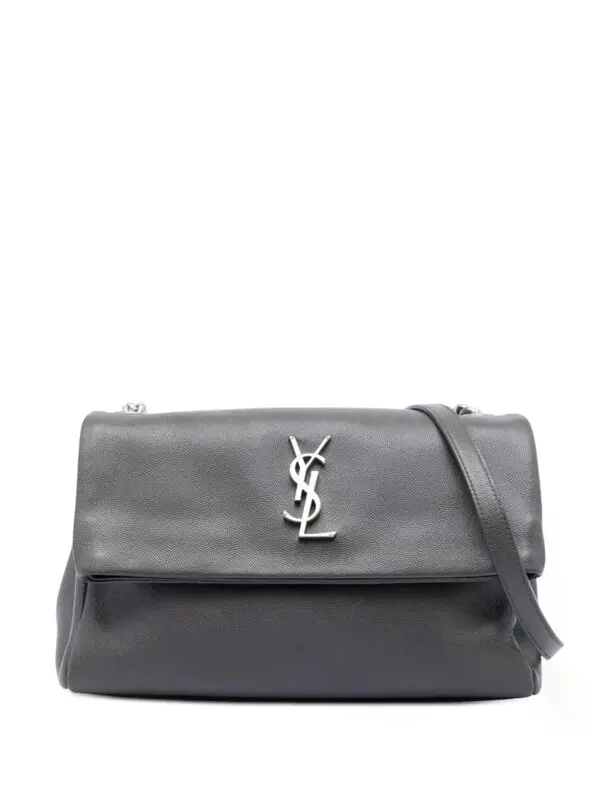 Saint Laurent 2017 Medium Grain De Poudre West Hollywood Crossbody Bag - Grey