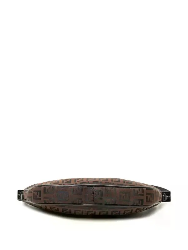 Fendi 2000-2010 Mini Zucchino Canvas Shoulder Bag - Brown