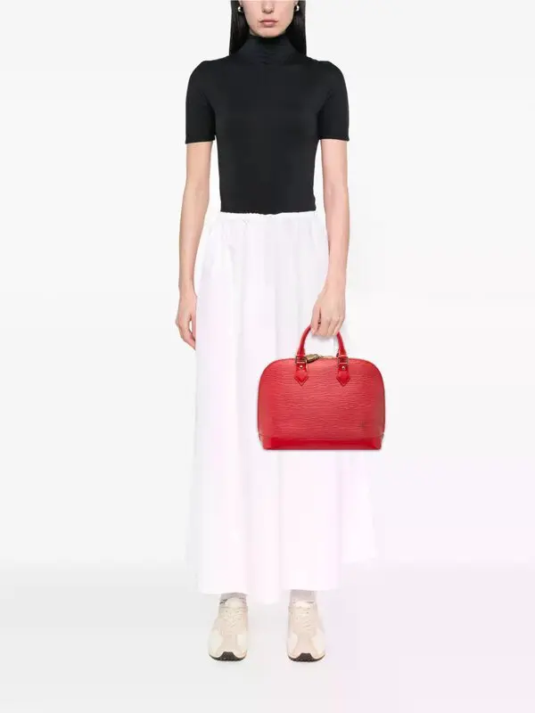 LOUIS VUITTON 2004 Epi Alma Pm Handbag - Red