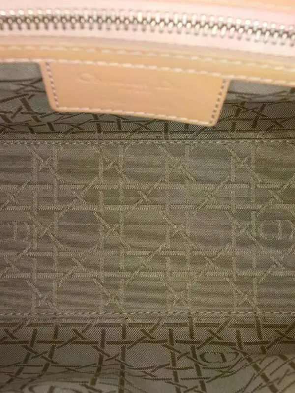Dior 2014 Medium Patent Cannage Lady Satchel - Brown