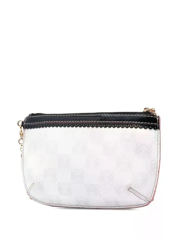 Loewe 2006 Anagram Coated Canvas Chain Shoulder Bag