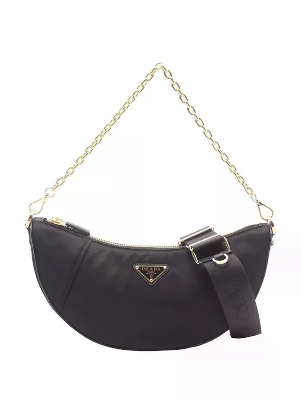 Prada 2013-2026 Tessuto Demi Lune Satchel - Black