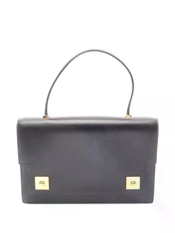Hermès 1980 Box Calf Piano Handbag - Black