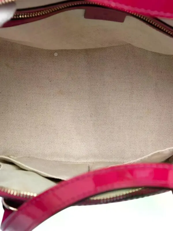 Gucci Small Micro Guccissima Patent Dome Satchel - Pink