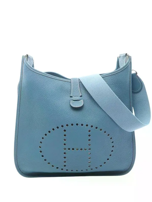 Hermès 2006 Evelyne Ii Gm Crossbody Bag - Blue