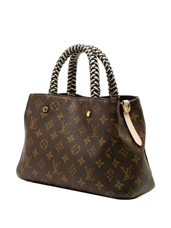LOUIS VUITTON 2020 Braided Handle Monogram Montaigne Bb Satchel