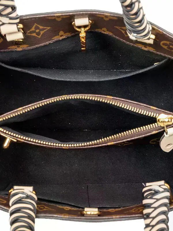 LOUIS VUITTON 2020 Braided Handle Monogram Montaigne Bb Satchel